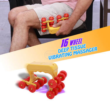 16 Wheel Deep Tissue Vibrating Massager (WRMR16) – Quicketail